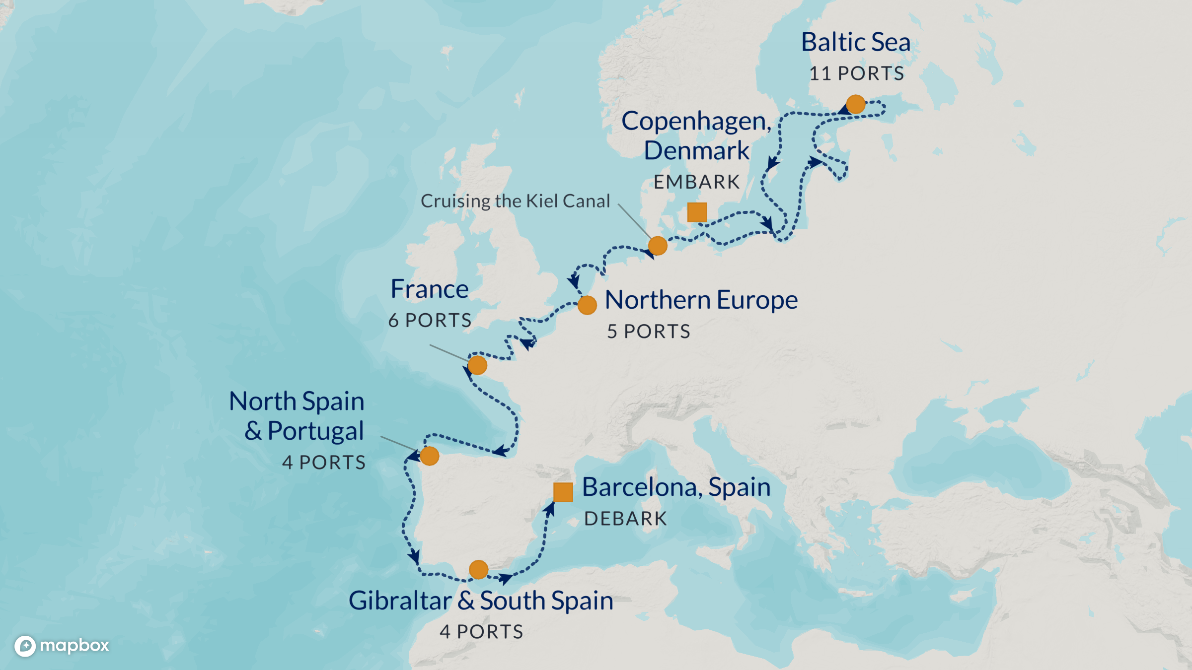 Baltic Sea Cruise Map